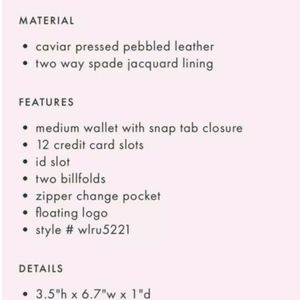 kate spade | Bags | Nwt Kate Spade Braylon Wallet Patterson Dr Wallet ...